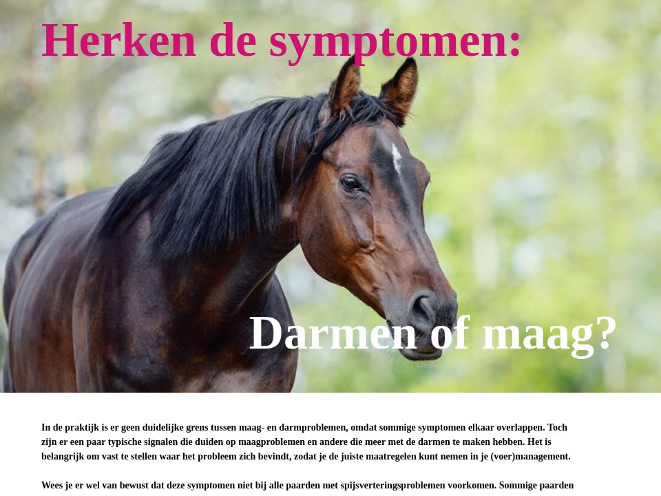 Checklist - Spijsvertering